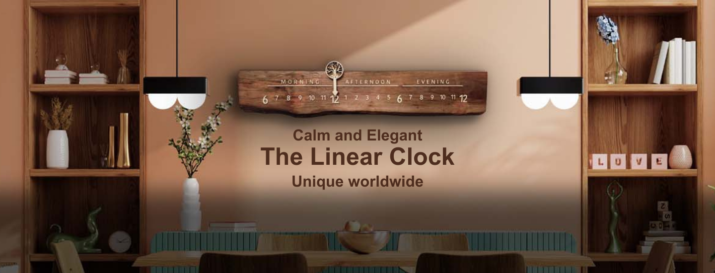 Large Wooden Wall Clocks, cool clocks, very unique: Linear Clockworks
