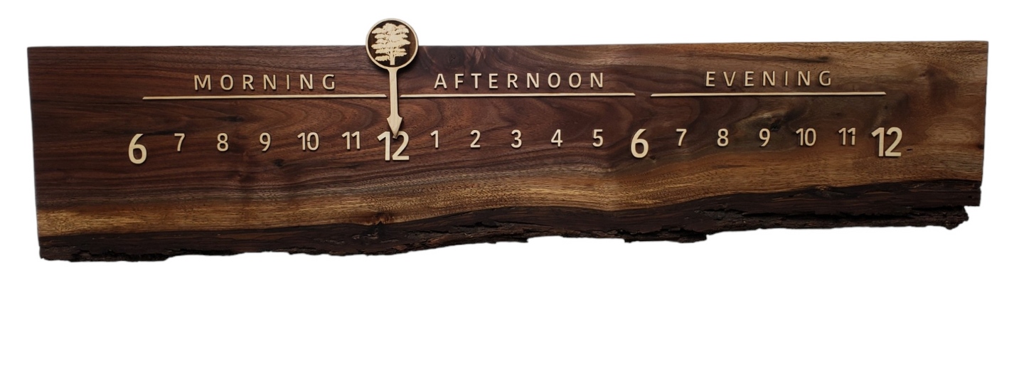 Large Wooden Wall Clocks, cool clocks, very unique: Linear Clockworks
