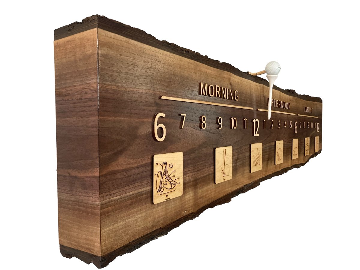 Large Wooden Wall Clocks, cool clocks, very unique: Linear Clockworks