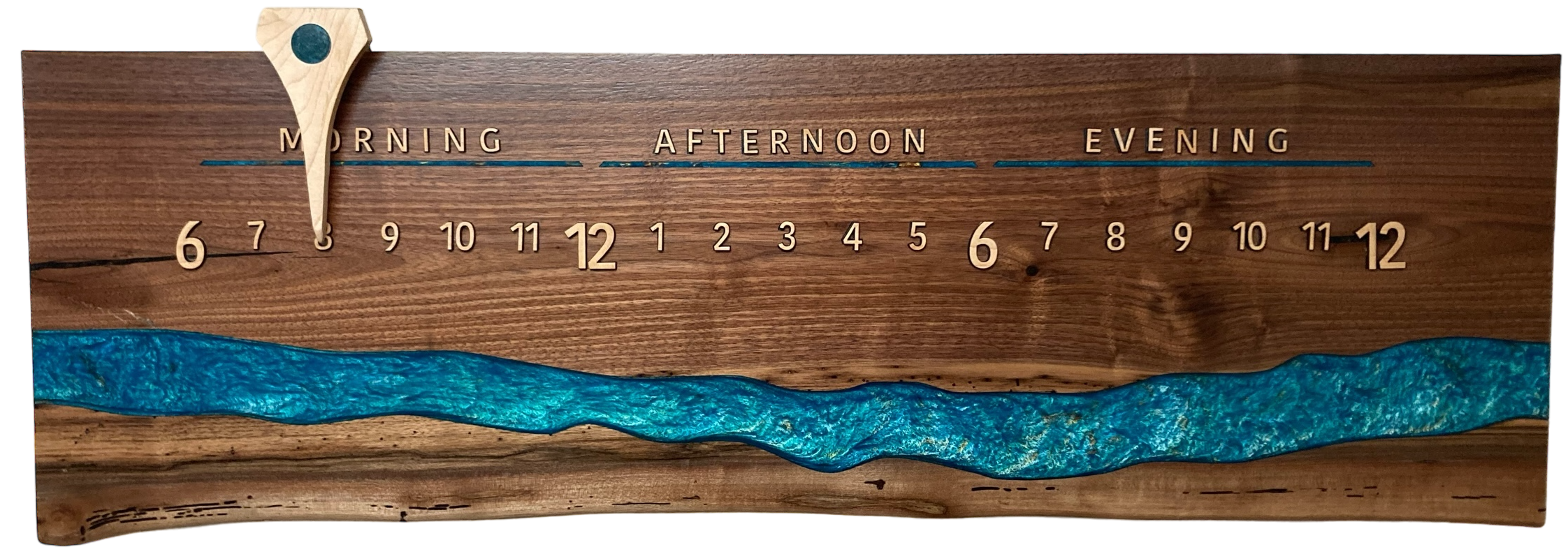 Large Wooden Wall Clocks, cool clocks, very unique: Linear Clockworks