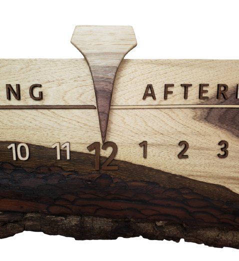 Shark Tooth / Two-Tone Maple – Linear Clockworks